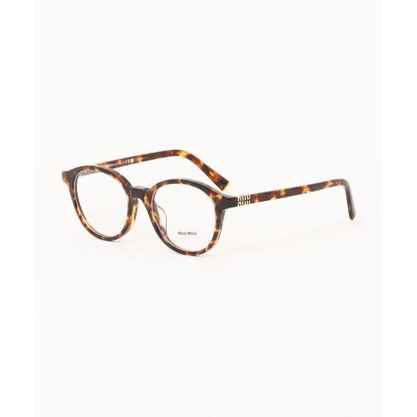 ZOZO問い合わせ番号:96007358ショップ:GLASSMANIA -Tokyo Aoyama-，グラスマニアブランド:miu miu，ミュウミュウ商品名:【miumiu/ミュウミュウ】ラウンド メガネ MU02WVF 14L1O1カテ...