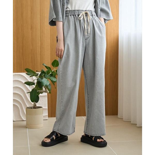 ZOZO問い合わせ番号:96038662ショップ:coen，コーエンブランド:coen，コーエン商品名:【新色/WEB限定カラーあり】コットンレーヨンデニムワイドパンツ（インフルエンサー紹介アイテム）カテゴリ:パンツ>デニムパンツブラ...