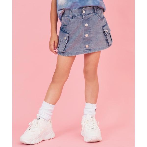 『タイムセール実施中』ZOZO問い合わせ番号:96071908ショップ:ANAP，アナップブランド:ANAP kids，アナップキッズ商品名:カーゴ デニム ミニスカパン【ジュニアお揃い】カテゴリ:スカート>スカートブランド品番:42...