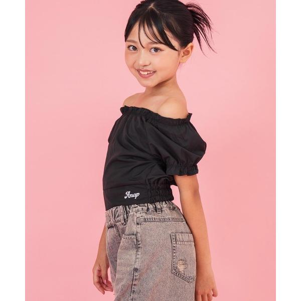 『タイムセール実施中』ZOZO問い合わせ番号:96071942ショップ:ANAP，アナップブランド:ANAP kids，アナップキッズ商品名:パフスリーブ トップスカテゴリ:トップス>Tシャツ/カットソーブランド品番:423-3432...