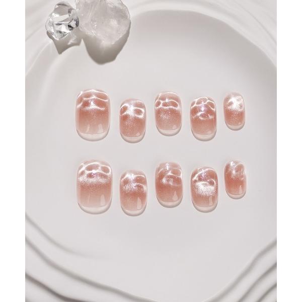 ※このアイテムは返品・交換対象外商品です。コスメ商品ZOZO問い合わせ番号:96072341ショップ:Anail，エーネイルブランド:Anail，エーネイル商品名:3D水光ネイルローズピンクワンカラーホワイトマグネットショートラウンドネイル...