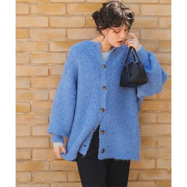 『タイムセール実施中』ZOZO問い合わせ番号:96073417ショップ:titivate，ティティベイトブランド:titivate，ティティベイト商品名:ウール混ブークレボリュームスリーブニットカーディガンカテゴリ:トップス>カーディ...