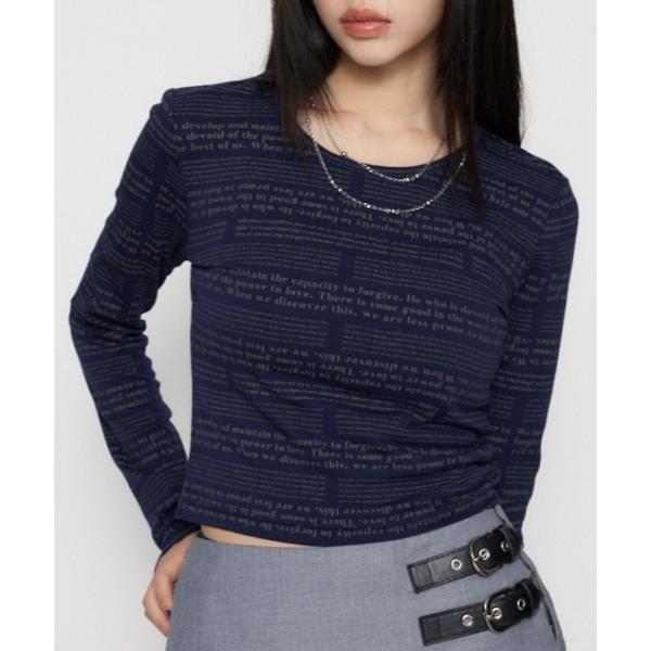 『タイムセール実施中』ZOZO問い合わせ番号:96073702ショップ:LAGUA GEM，ラグア ジェムブランド:LAGUA GEM，ラグアジェム商品名:SENTENCE LOGO PRINT トップスカテゴリ:トップス>Tシャツ/...