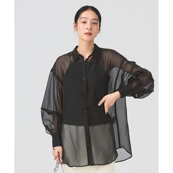 『タイムセール実施中』ZOZO問い合わせ番号:96104341ショップ:BEAMS WOMEN，ビームスウィメンブランド:Ray BEAMS，レイビームス商品名:シアー ボリュームスリーブ シャツカテゴリ:トップス>シャツ/ブラウスブ...