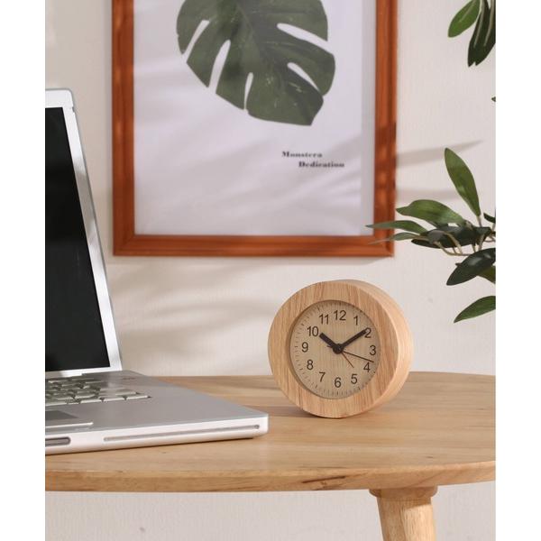 ZOZO問い合わせ番号:96105952ショップ:Rora，ローラブランド:BACKYARD FAMILY，バックヤードファミリー商品名:TABLE CLOCK 置時計 ウッドカテゴリ:インテリア>置時計ブランド品番:clockwoo...