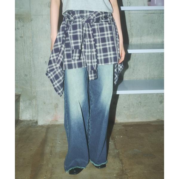 ZOZO問い合わせ番号:96138673ショップ:INTER FACTORY，インターファクトリーブランド:Poly Jam，ポリージャム商品名:wrapped check shirt skirt / チェックシャツスカートカテゴリ:スカー...