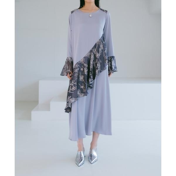 『タイムセール実施中』ZOZO問い合わせ番号:96139262ショップ:MARTE，マルテブランド:sahara，サハラ商品名:Sheer Jacquard Flare Docking Dressカテゴリ:ワンピース/ドレス>ワンピー...