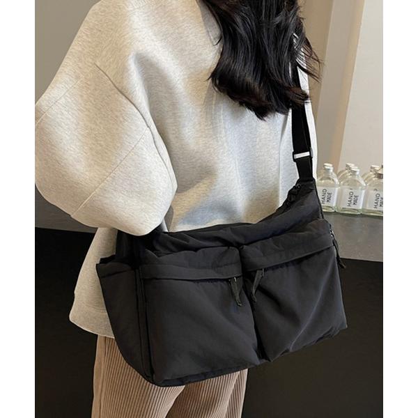 『タイムセール実施中』ZOZO問い合わせ番号:96140625ショップ:Lace Ladies，レースレディースブランド:Lace Ladies，レースレディース商品名:ソリッドカラー 多ポケット スクエア ソフト ショルダーバッグカテゴリ...