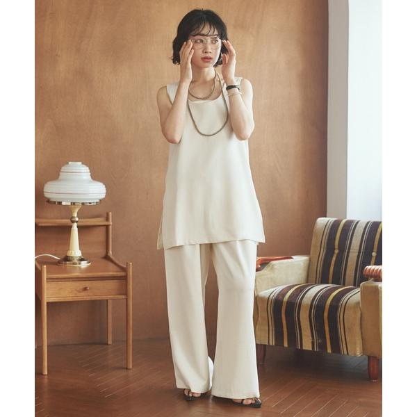 ZOZO問い合わせ番号:96140805ショップ:LAULEN，ローレンブランド:LAULEN，ローレン商品名:side slit sleeveless set up /ソリッドカラーサイドスリットノースリーブセットアップカテゴリ:ジャケッ...