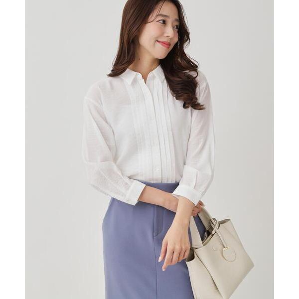 『セール実施中』ZOZO問い合わせ番号:96141024ショップ:COUP DE CHANCE，クードシャンスブランド:COUP DE CHANCE，クードシャンス商品名:【手洗い可】タックデザインブラウスカテゴリ:トップス>シャツ/...