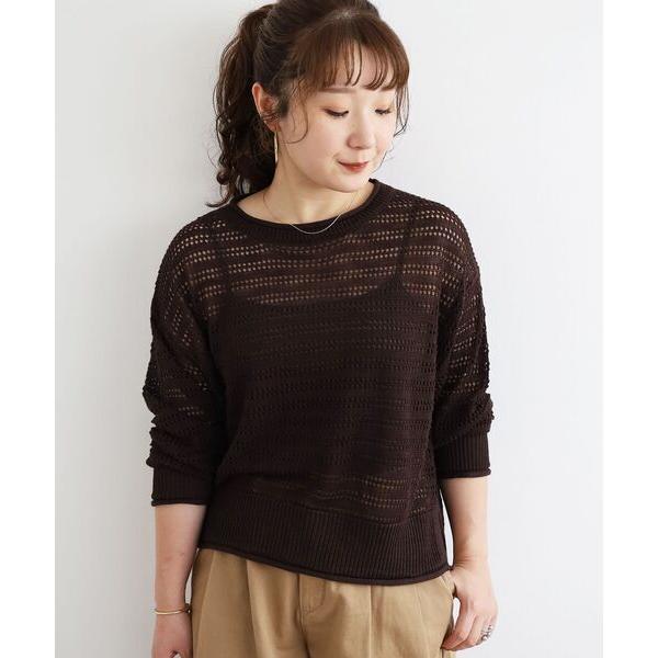 『セール実施中』ZOZO問い合わせ番号:96174067ショップ:le.coeur blanc，ルクールブランブランド:le.coeur blanc，ルクールブラン商品名:リネンライクメッシュニットプルオーバーカテゴリ:トップス>ニッ...