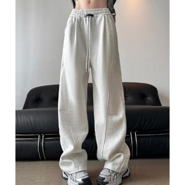 『セール実施中』ZOZO問い合わせ番号:96174130ショップ:Teem Store，チームストアブランド:Teem Store，チームストア商品名:ウエストタグデザインスウェットカーブパンツカテゴリ:パンツ>スウェットパンツブラン...