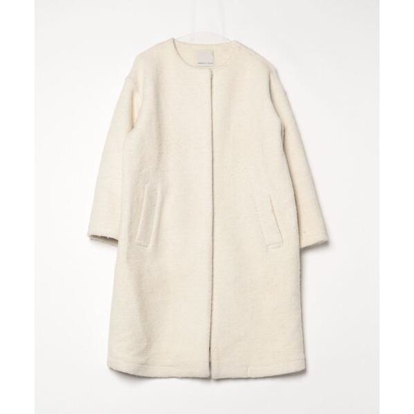 『セール実施中』参考価格：20，900円発売時期：2016年11月コンディション：C（やや使用感あり）使用感があり、やや気になる傷や汚れがあるアイテム全体的：汚れ、毛玉参考商品名：ノーカラーボンディングコート参考品番：LE16S008613...