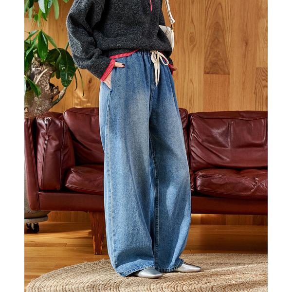 『セール実施中』ZOZO問い合わせ番号:96192267ショップ:FREAK'S STORE，フリークスストアブランド:FREAK'S STORE，フリークスストア商品名:＜低身長サイズあり＞ウォッシュ加工 イージーデニムパンツ　限定展開カ...