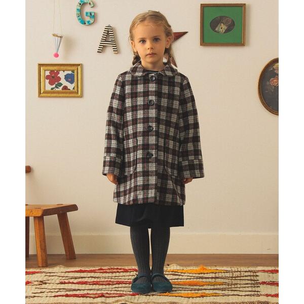 『タイムセール実施中』ZOZO問い合わせ番号:96205666ショップ:BEAMS WOMEN，ビームスウィメンブランド:こども ビームス，コドモビームス商品名:チェック ステンカラー コート 2025FW（110〜140cm）カテゴリ:ジ...