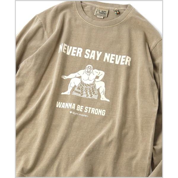 ZOZO問い合わせ番号:96267924ショップ:gym master，ジムマスターブランド:gym master，ジムマスター商品名:6.2oz ピグメントNEVER SAY NEVER ロンTEEカテゴリ:トップス>Tシャツ/カッ...