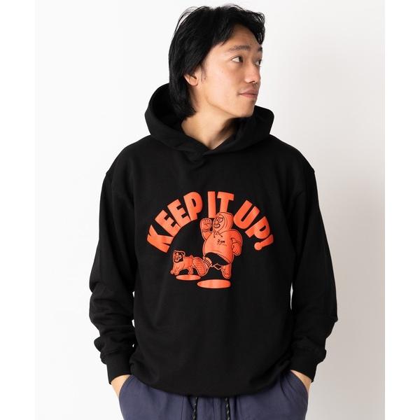 ZOZO問い合わせ番号:96268929ショップ:gym master，ジムマスターブランド:gym master，ジムマスター商品名:10.3oz KEEP IT UPスウェットプルパーカーカテゴリ:トップス>パーカーブランド品番:...