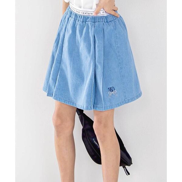 『タイムセール実施中』ZOZO問い合わせ番号:96299846ショップ:BEBE ONLINE STORE，ベベ オンラインストアブランド:nexchic，ネクシック商品名:ダブルウエストローライズツイル＆デニムスカパン(110~150cm...