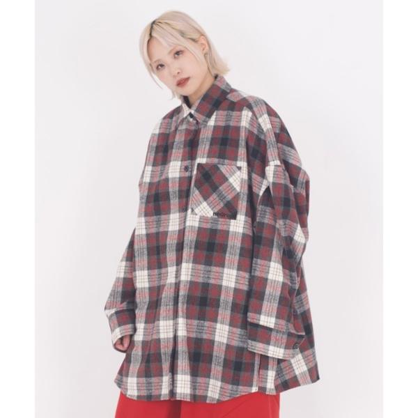 ZOZO問い合わせ番号:96300090ショップ:L.H.P WOMEN，エルエイチピーウィーメンブランド:L.H.P，エルエイチピー商品名:neuron/ニュウロン/オーバーチェックシャツカテゴリ:トップス>シャツ/ブラウスブランド...