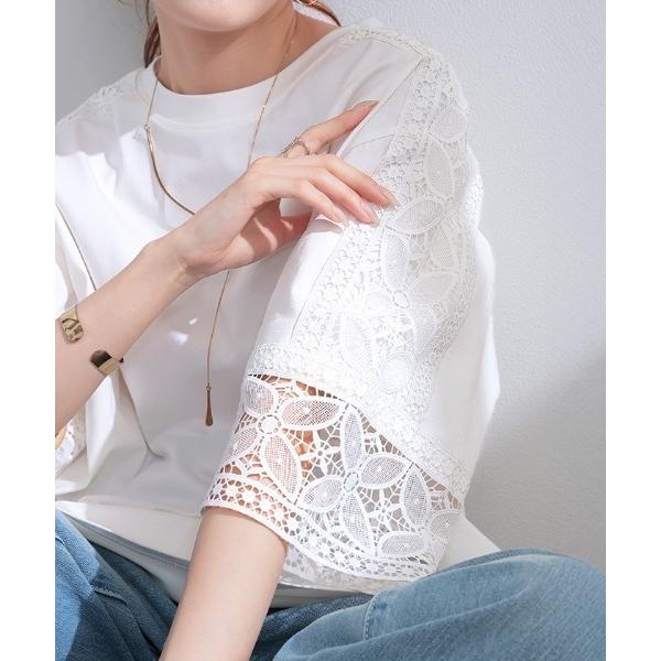 ZOZO問い合わせ番号:96300514ショップ:HUG.U，ハグユーブランド:HUG.U，ハグユー商品名:レースドッキングTシャツカテゴリ:トップス>Tシャツ/カットソーブランド品番:d828素材:本体: 綿74%， ポリエステル2...