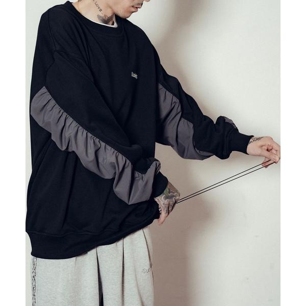 『セール実施中』ZOZO問い合わせ番号:96300572ショップ:Subciety，サブサエティブランド:Subciety，サブサエティ商品名:Nylon switched sweatshirtカテゴリ:トップス>スウェットブランド品...