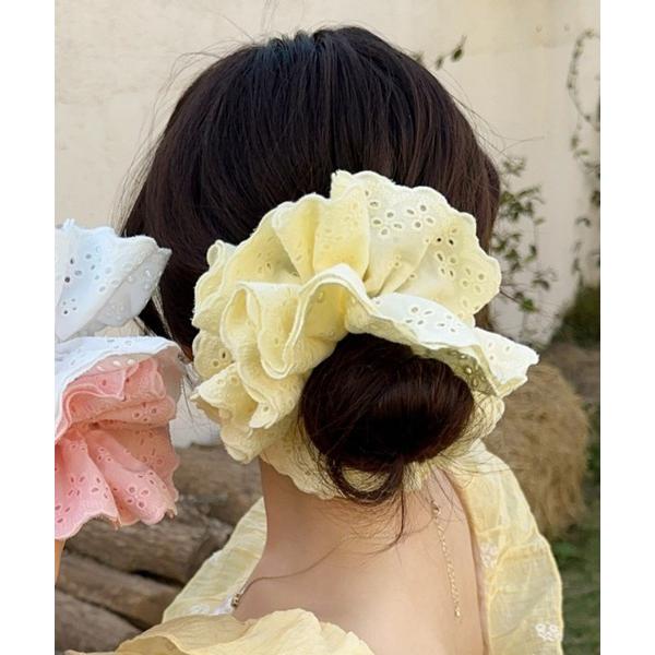 『タイムセール実施中』ZOZO問い合わせ番号:96300747ショップ:WESTSEA，ウエストシーブランド:WESTSEA，ウエストシー商品名:スカラップレース シュシュ 大きめカテゴリ:ヘアアクセサリー>シュシュブランド品番:SE...