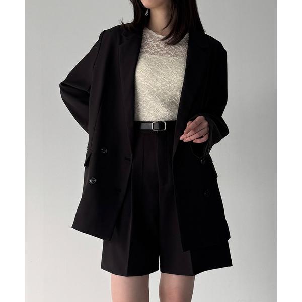 『セール実施中』ZOZO問い合わせ番号:96301026ショップ:junoah，ジュノアブランド:junoah，ジュノア商品名:バックリボンテーラードジャケット＋ショートパンツSETカテゴリ:ジャケット/アウター>セットアップブランド...