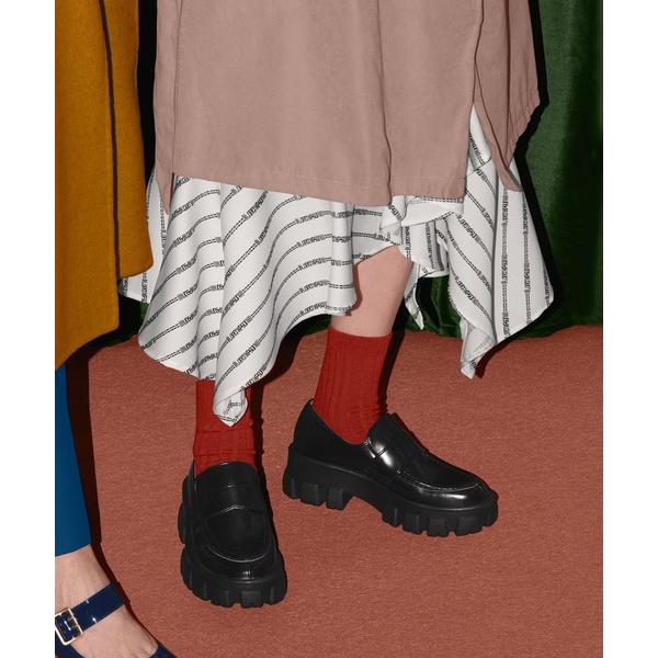 『タイムセール実施中』ZOZO問い合わせ番号:96301207ショップ:MAMIAN，マミアンブランド:MAMIAN，マミアン商品名:ラウンドトゥ トラックソール ローファー (5.5cmソール)カテゴリ:シューズ>ローファーブランド...