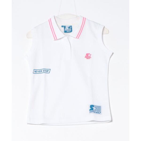 『セール実施中』ZOZO問い合わせ番号:96301503ショップ:NO WAY，ノー ウェイブランド:STARTER，スターター，NO WAY，ノーウェイ商品名:/STARTER GOLF/スターターゴルフ STARTERロゴ刺繍ノースリー...