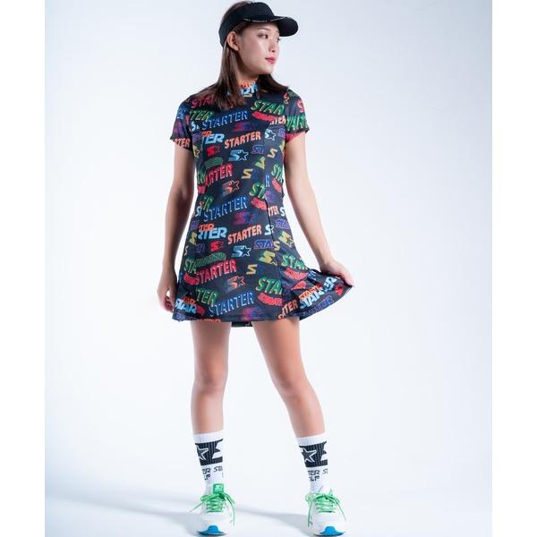 『セール実施中』ZOZO問い合わせ番号:96301504ショップ:NO WAY，ノー ウェイブランド:STARTER，スターター，NO WAY，ノーウェイ商品名:/STARTER GOLF/スターターゴルフ ロゴパターン 総柄モックネック半...