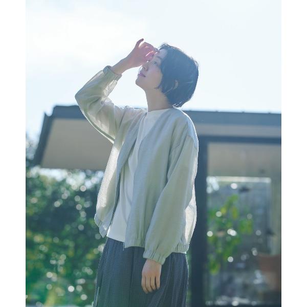 ZOZO問い合わせ番号:96301956ショップ:FELISSIMO，フェリシモブランド:THREE FIFTY STANDARD，スリーフィフティースタンダード商品名:ＴＨＲＥＥ　ＦＩＦＴＹ　ＳＴＡＮＤＡＲＤ　シアーなノーカラーのジップア...