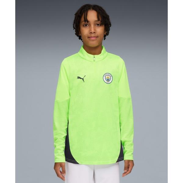 ZOZO問い合わせ番号:96302292ショップ:PUMA STORE ZOZO，プーマストアゾゾブランド:PUMA，プーマ商品名:PUMA プーマ キッズ 2025-26 マンチェスターシティ FC 1/4 ジップトップ 128-164c...
