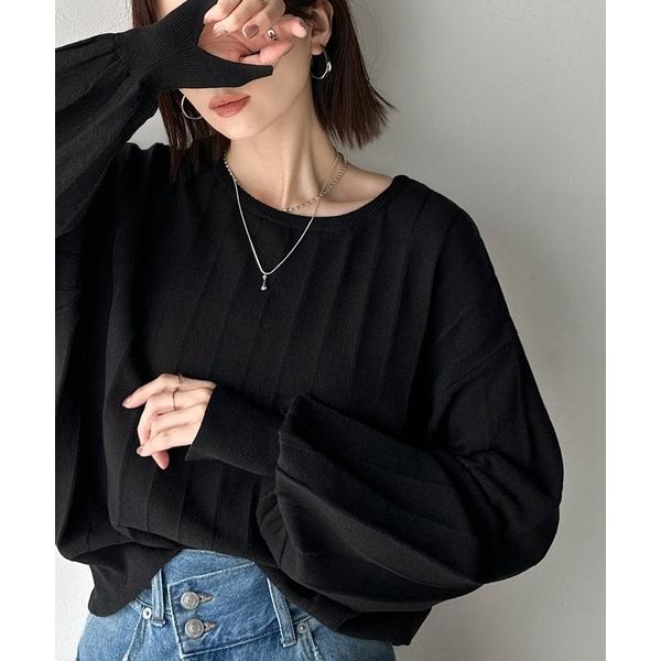 『タイムセール実施中』ZOZO問い合わせ番号:96302743ショップ:Classical Elf，クラシカルエルフブランド:classicalelf，クラシカルエルフ商品名:大人のカジュアルを極める。タック編み袖口スリットパフニットカテゴ...