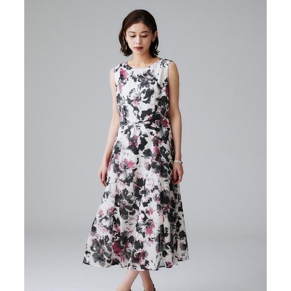 『タイムセール実施中』ZOZO問い合わせ番号:96303073ショップ:UNTITLED，アンタイトルブランド:UNTITLED，アンタイトル商品名:【シアー/エレガント/花柄/夏ワンピ】ペイントフラワーワンピースカテゴリ:ワンピース/ドレ...