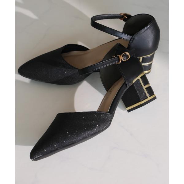 ZOZO問い合わせ番号:96303174ショップ:VIVIAN COLLECTION，ヴィヴィアンコレクションブランド:jurer，ジュレ商品名:キラキラグリッターチャンキーヒールセパレートパンプスカテゴリ:シューズ>パンプスブランド...