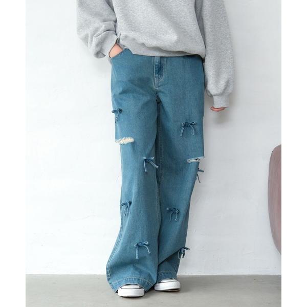 ZOZO問い合わせ番号:96303245ショップ:GLOBAL WORK，グローバルワークブランド:GLOBAL WORK，グローバルワーク商品名:GIRLデザインデニム/AND YUA ANY/575225カテゴリ:パンツ>デニムパ...