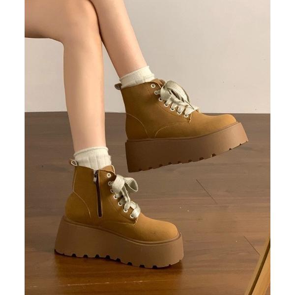 『セール実施中』ZOZO問い合わせ番号:96333976ショップ:WEGO，ウィゴーブランド:WEGO，ウィゴー商品名:WEGO/厚底サイドファスナートレッキング風ブーツカテゴリ:シューズ>ブーツブランド品番:DF25SM06-SG0...