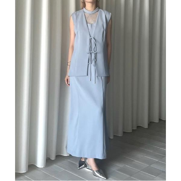 『セール実施中』ZOZO問い合わせ番号:96334978ショップ:AMERI VINTAGE，アメリビンテージブランド:Ameri，アメリ商品名:CORD VEST SET MERMAID DRESSカテゴリ:ワンピース/ドレス>ドレ...