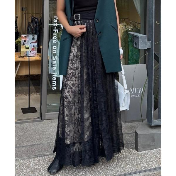 『セール実施中』ZOZO問い合わせ番号:96335054ショップ:AMERI VINTAGE，アメリビンテージブランド:Ameri，アメリ商品名:LAYERED LACE PLEATS SKIRTカテゴリ:スカート>スカートブランド品...