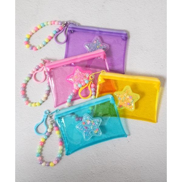 『タイムセール実施中』ZOZO問い合わせ番号:96335574ショップ:Port，ポートブランド:Jelly moo，ジェリームー商品名:【 Jelly moo / ジェリームー 】 カラフル ビニール クリア 星柄 ポーチカテゴリ:財布/...