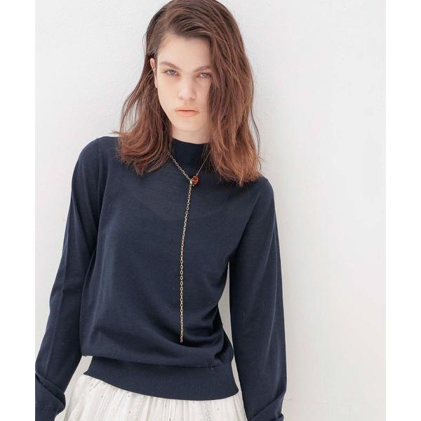 『セール実施中』ZOZO問い合わせ番号:96335738ショップ:DRESSLAVE，ドレスレイブブランド:DRESSLAVE，ドレスレイブ商品名:18G soft sheer mockneck pull(18ゲージソフトシアーモックネック...