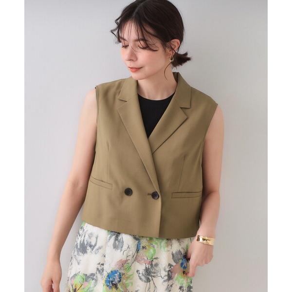 『タイムセール実施中』ZOZO問い合わせ番号:96335824ショップ:OPAQUE.CLIP，オペークドットクリップブランド:OPAQUE.CLIP，オペークドットクリップ商品名:ショートテーラードジレ【接触冷感/洗濯機洗い可】カテゴリ:...