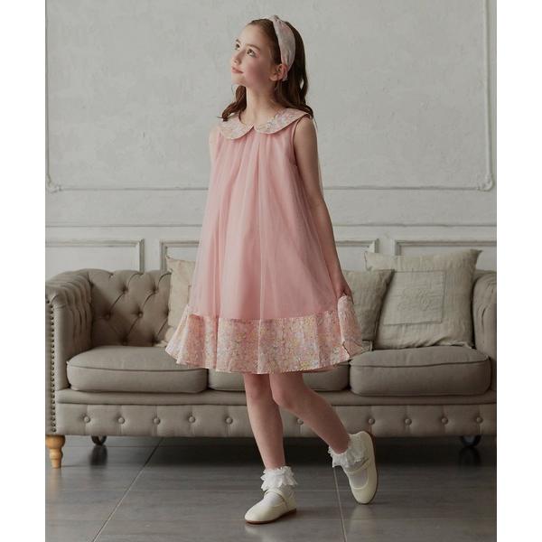 ZOZO問い合わせ番号:96337240ショップ:perky room，パーキールームブランド:DRESCCO，ドレスコ，perky room，パーキールーム商品名:フラワーカラー＆ヘムピンクチュールドレスカテゴリ:ワンピース/ドレス&gt...