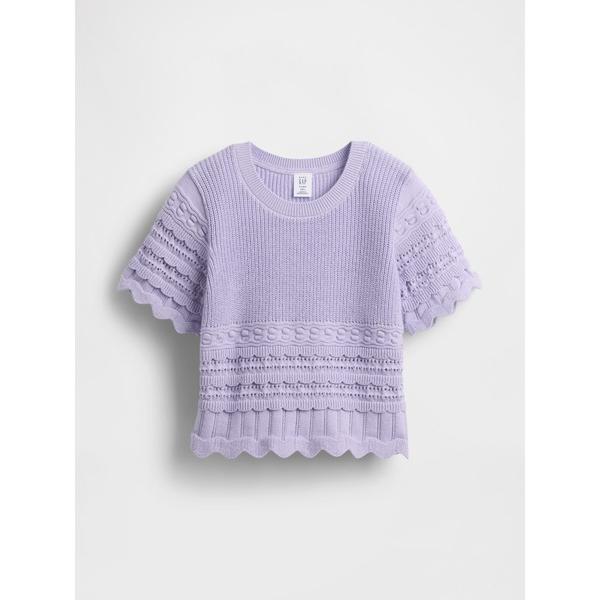 『タイムセール実施中』ZOZO問い合わせ番号:96337559ショップ:GAP，ギャップブランド:GAP，ギャップ商品名:スカラップ ミックスステッチ セーター (幼児・ベビー)カテゴリ:トップス>ニット/セーターブランド品番:815...