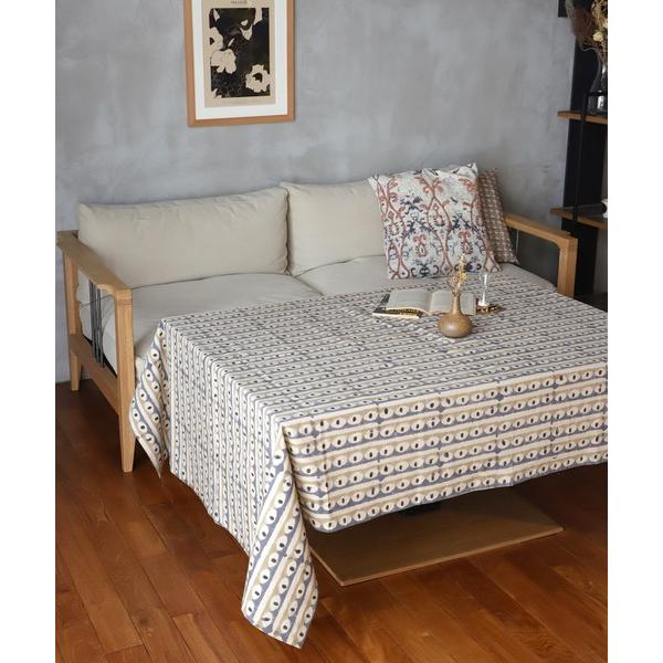 ZOZO問い合わせ番号:96368965ショップ:a.depeche，アデペシュブランド:a.depeche，アデペシュ商品名:【a.depeche/アデペシュ】テーブルクロス　kha-na table cloth 135×210 KOME...