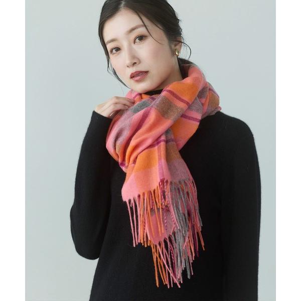 ZOZO問い合わせ番号:96369150ショップ:三京商会，サンキョウショウカイブランド:sankyo shokai，サンキョウショウカイ商品名:カシミヤ100% マフラー ストール チェック柄カテゴリ:ファッション雑貨>マフラーブラ...