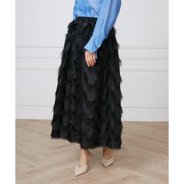 『セール実施中』ZOZO問い合わせ番号:96369169ショップ:SUPERIOR CLOSET，スーペリア クローゼットブランド:INED，イネド商品名:ハンドカットジャガードギャザースカート《la veille by SUPERIOR ...