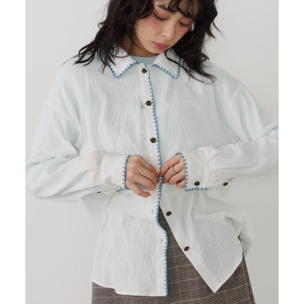 ZOZO問い合わせ番号:96369193ショップ:YARD PLUS/AUNT MARIE'S，ヤードプリュス/アントマリーズブランド:Unitage，ユニテージ商品名:’’一輪のバラ’’シャツカテゴリ:トップス>シャツ/ブラウスブラ...