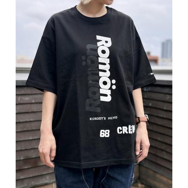 ZOZO問い合わせ番号:96369350ショップ:GREEN BOWL，グリーンボウルブランド:Romon，ロマン，GREEN BOWL，グリーンボウル商品名:ロマン【Romon】Big Silhouette T-shirts (タテRom...