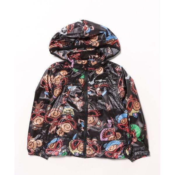 ZOZO問い合わせ番号:96370620ショップ:HYSTERIC MINI，ヒステリックミニブランド:HYSTERIC MINI，ヒステリックミニ商品名:SELFISH BABY総柄 フード付きメッシュブルゾンカテゴリ:ジャケット/アウタ...